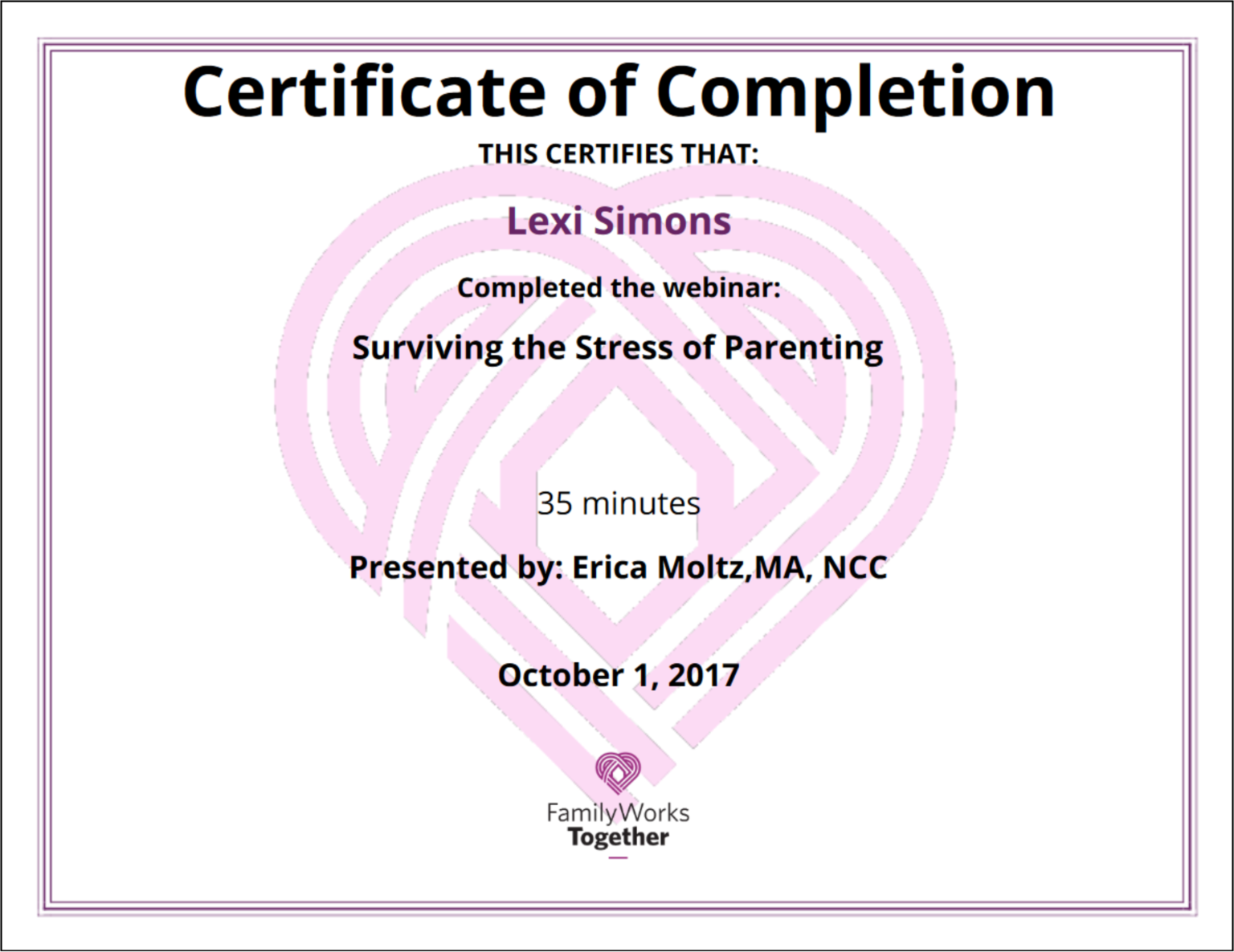 Certificate Examples - SimpleCert
